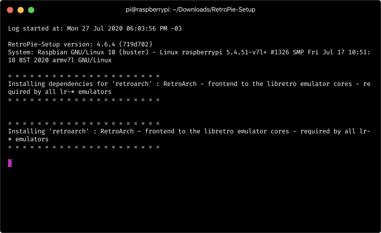 Installing RetroPie on Raspberry Pi OS - Alan Santos